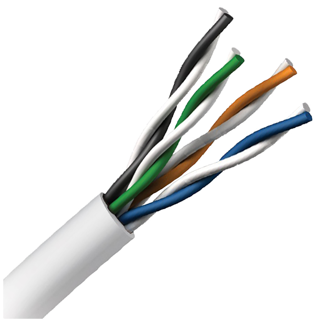 Cat5e Plenum Shielded Bare Copper 350Mhz Solid UTP 1000FT | Cable Spectrum